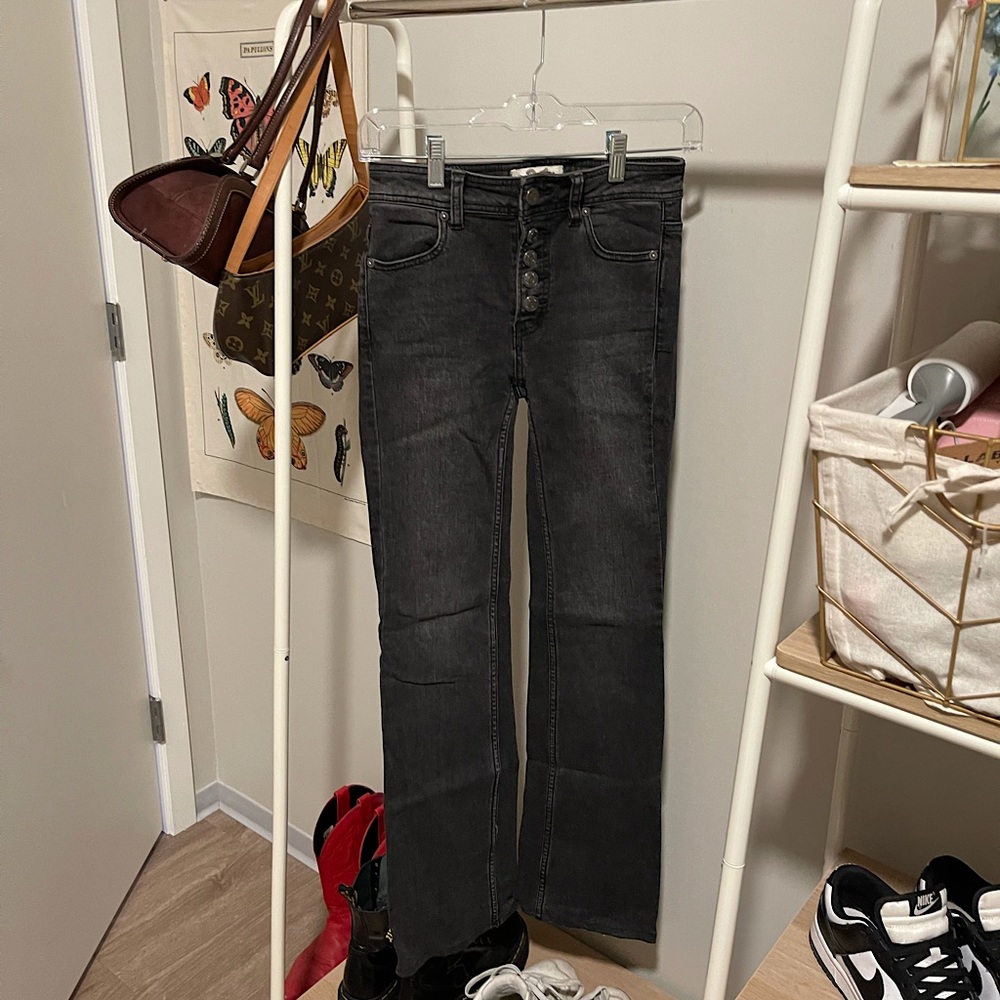 We The Free Button Fly Flare Jeans - Gem